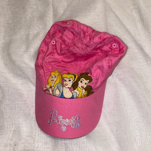 Disney | Accessories | Vintage Disney Princess Pink Hat | Poshmark